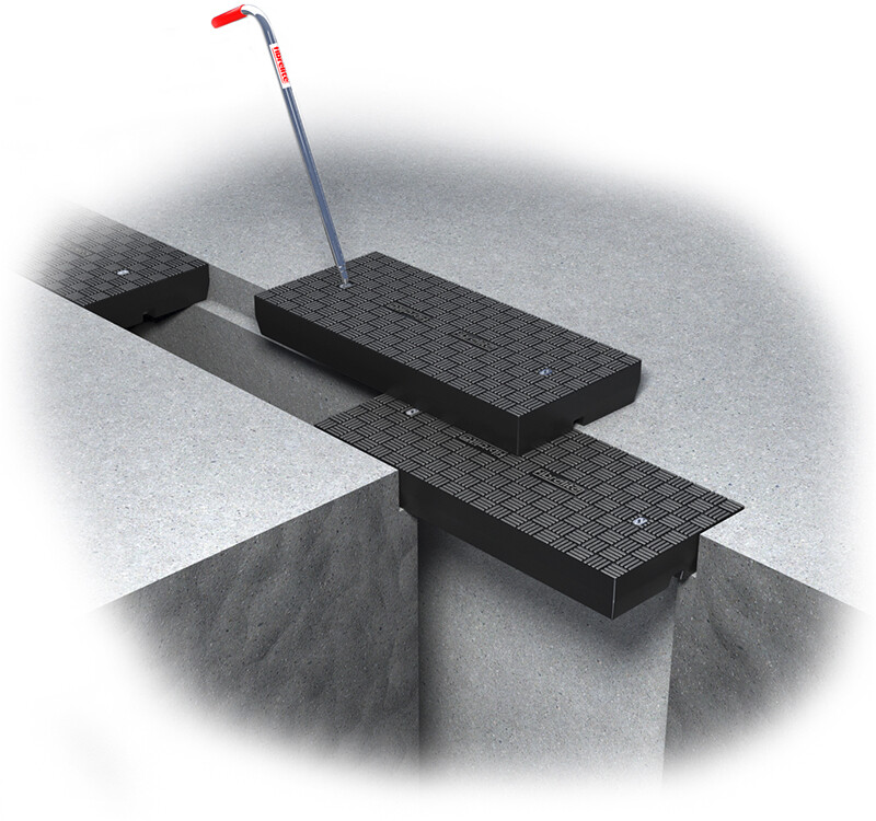 Trench Widths up to 1m (40”) – End to End Configuration